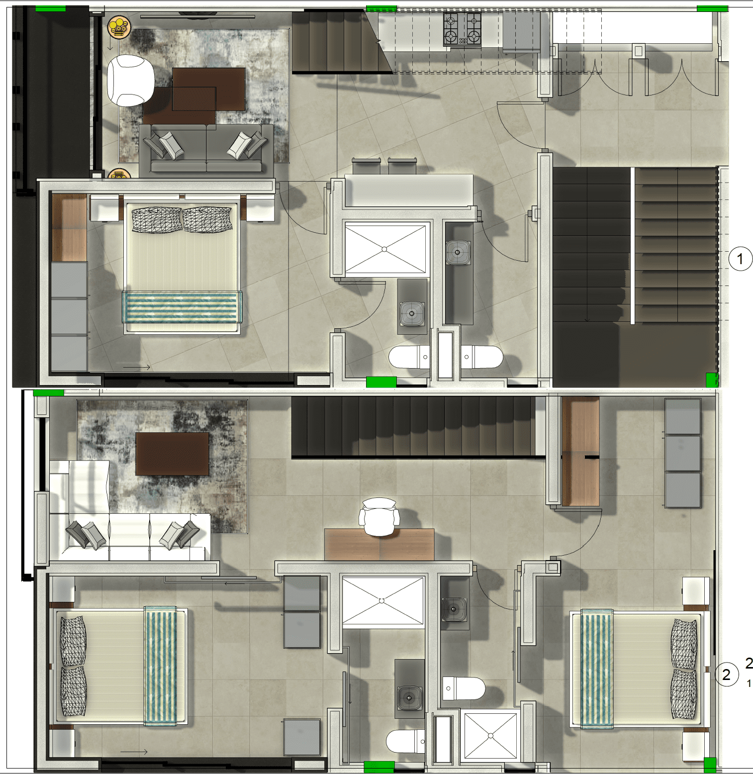Luxury Three Bedroom Apartment (Standard) for Sale - The Monarch Apartments